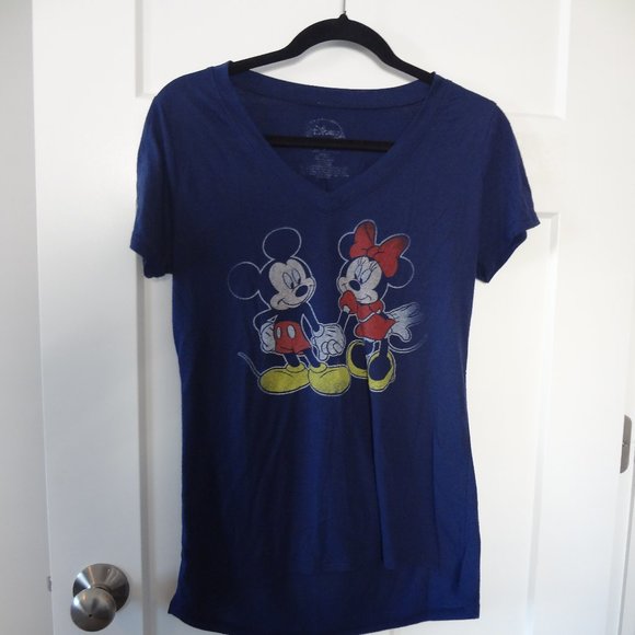 Disney | Tops | Mickey Minnie Mouse Navy Blue Tshirt | Poshmark